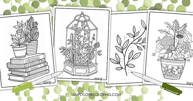 31 Pretty Plants Coloring Pages (Free PDF Printables) - Simply Love ...