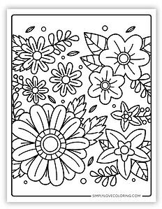 65 Beautiful Flower Coloring Pages (Free PDF Printables) - Simply Love ...