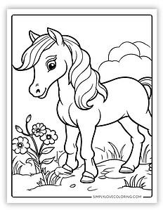 35 Horse Coloring Pages (Free PDF Printables) - Simply Love Coloring