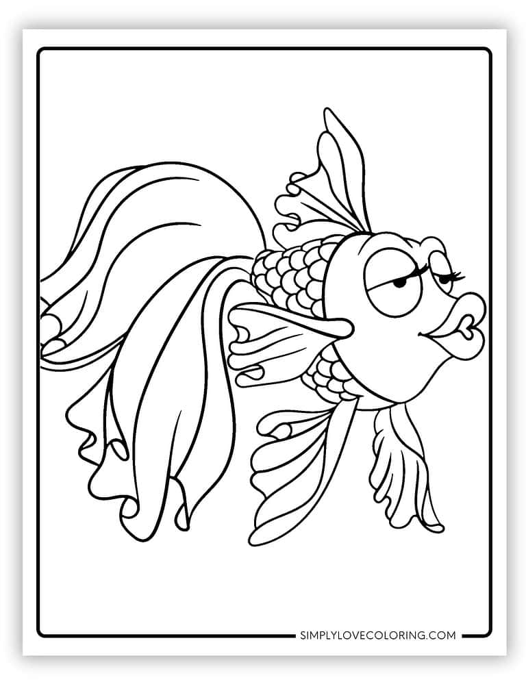37 Goldfish Coloring Pages (Free PDF Printables) - Simply Love Coloring