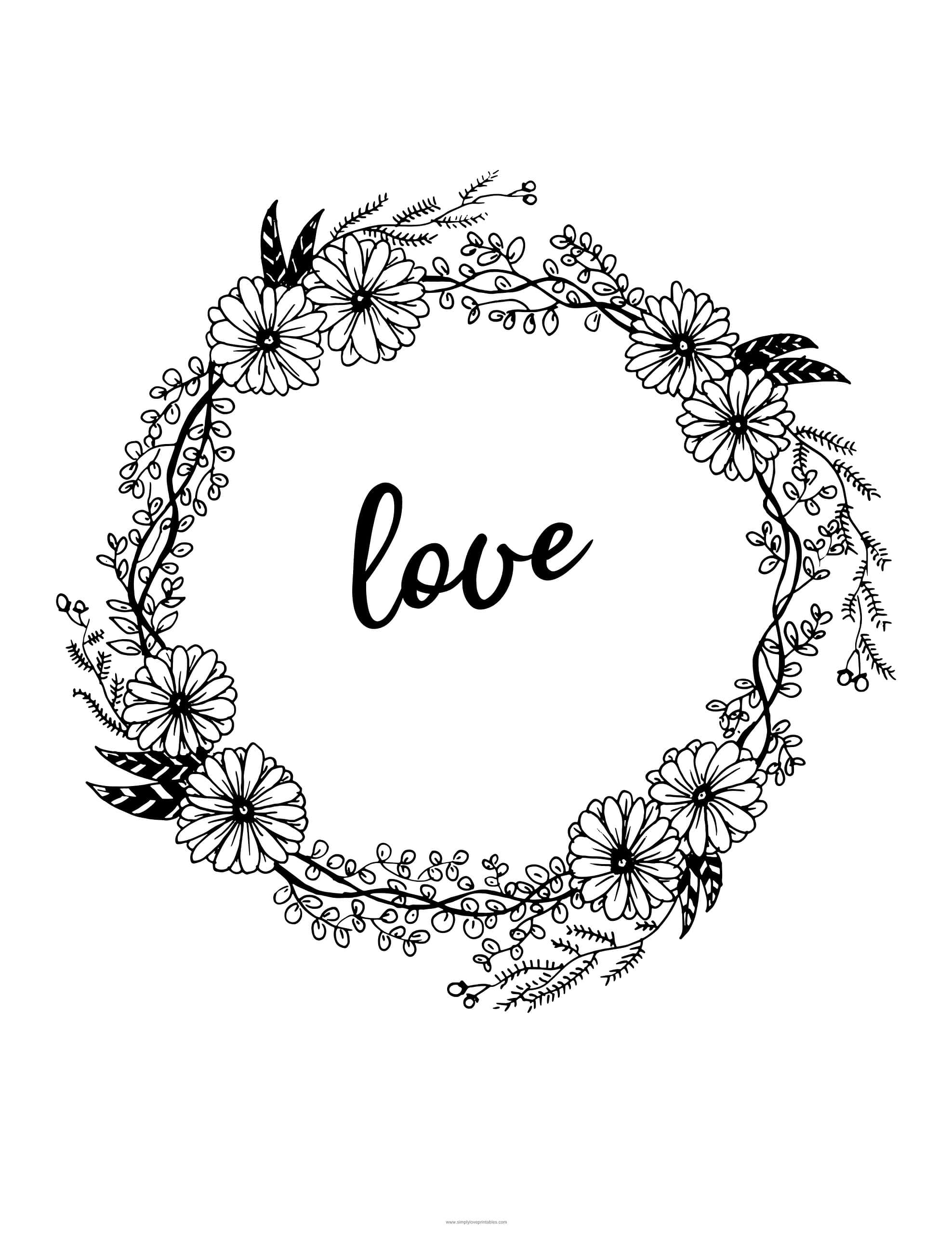 39 Beautiful Flower Coloring Pages (Free PDF Printables) - Simply Love ...