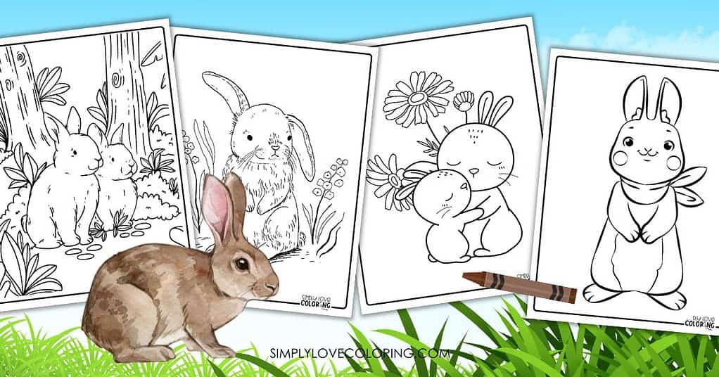 57 Cute Rabbit Coloring Pages (Free PDF Printables) - Simply Love Coloring