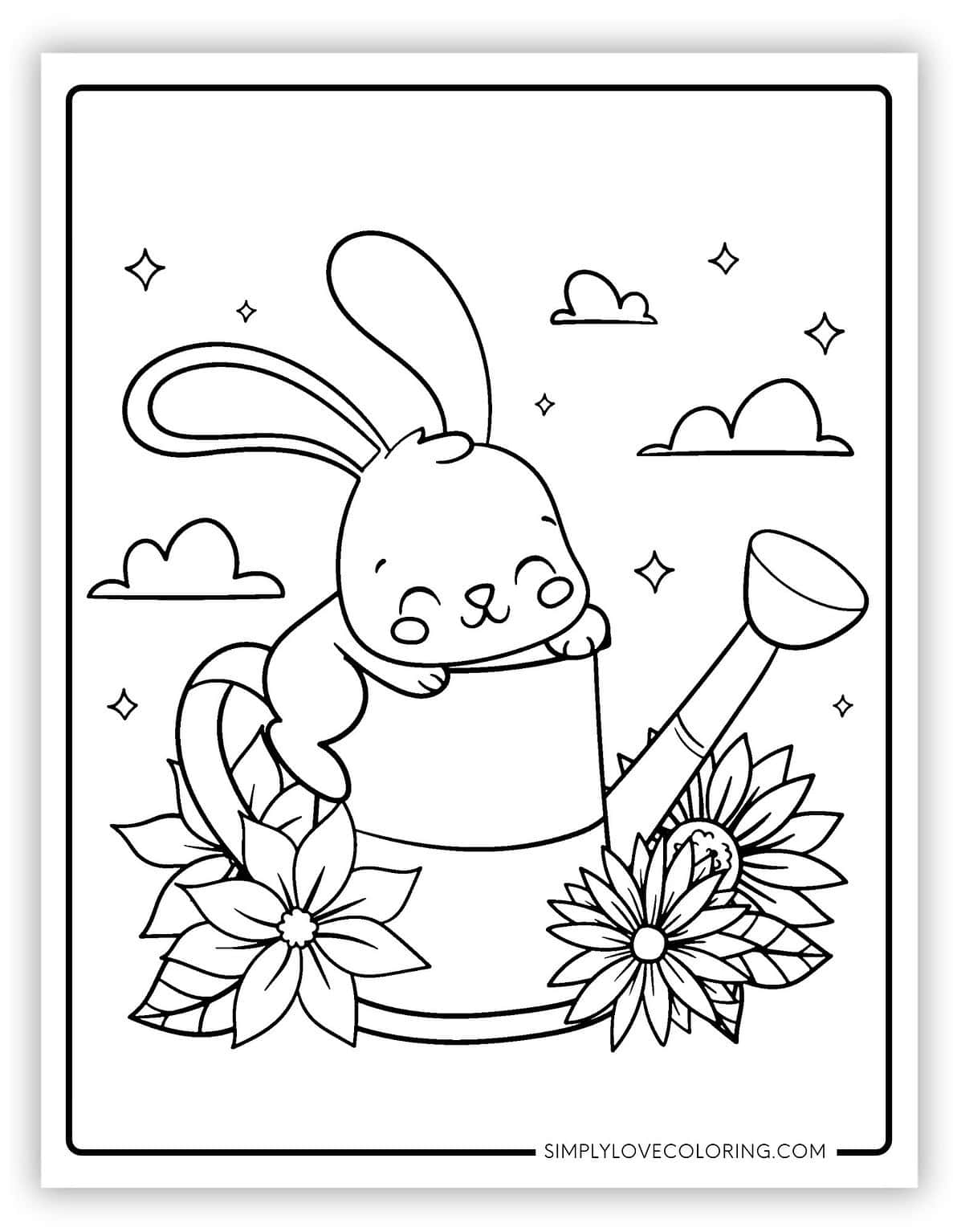 57 Cute Rabbit Coloring Pages (Free PDF Printables) - Simply Love Coloring