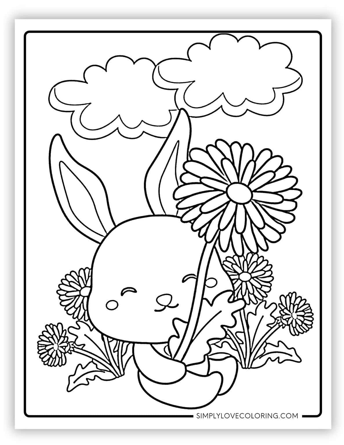 57 Cute Rabbit Coloring Pages (Free PDF Printables) - Simply Love Coloring