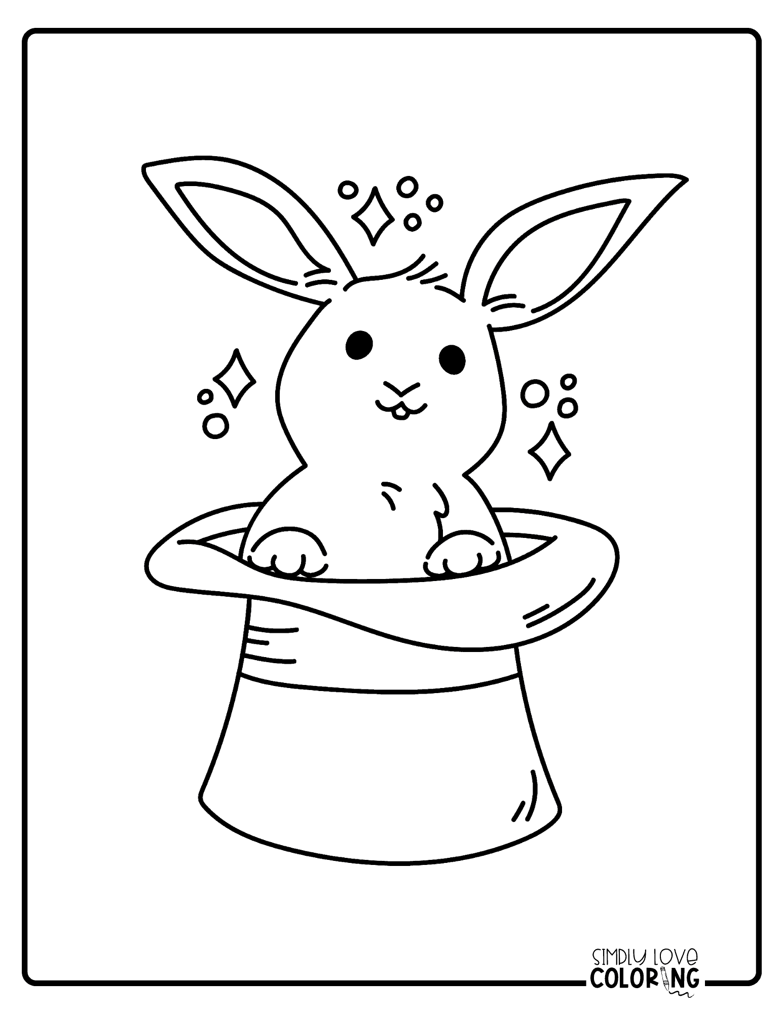 Rabbit Coloring Pages (Free PDF Printables) - Simply Love Coloring