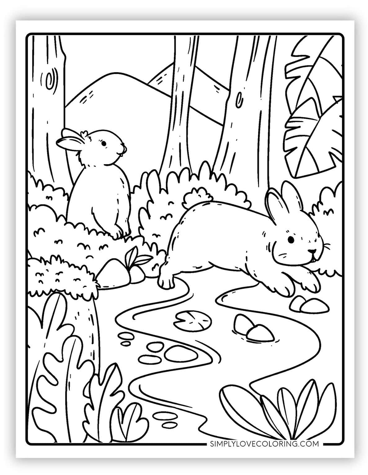 57 Cute Rabbit Coloring Pages (Free PDF Printables) - Simply Love Coloring