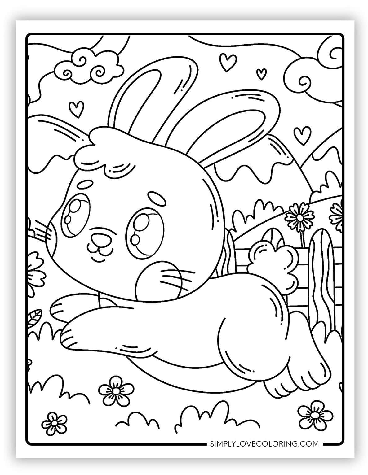 57 Cute Rabbit Coloring Pages (Free PDF Printables) - Simply Love Coloring