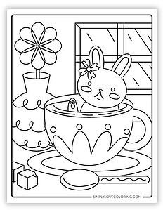 57 Cute Rabbit Coloring Pages (Free PDF Printables) - Simply Love Coloring