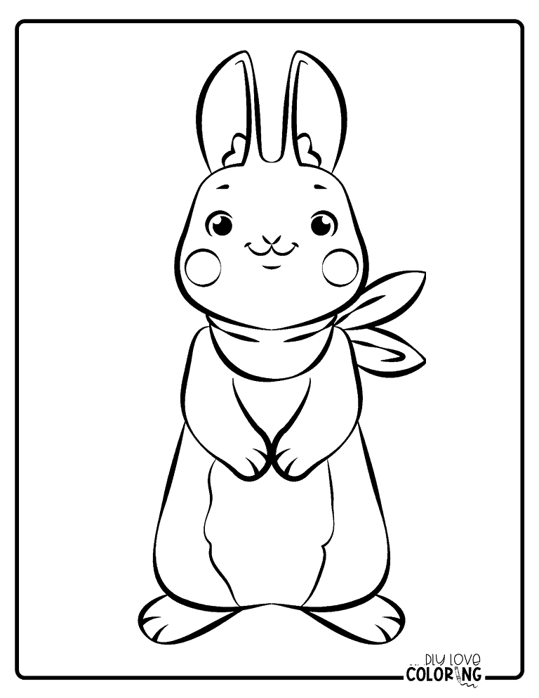 Rabbit Coloring Pages (Free PDF Printables) - Simply Love Coloring