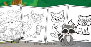11 Cute Raccoon Coloring Pages (Free PDF Printables) - Simply Love Coloring