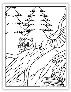 11 Cute Raccoon Coloring Pages (Free PDF Printables) - Simply Love Coloring