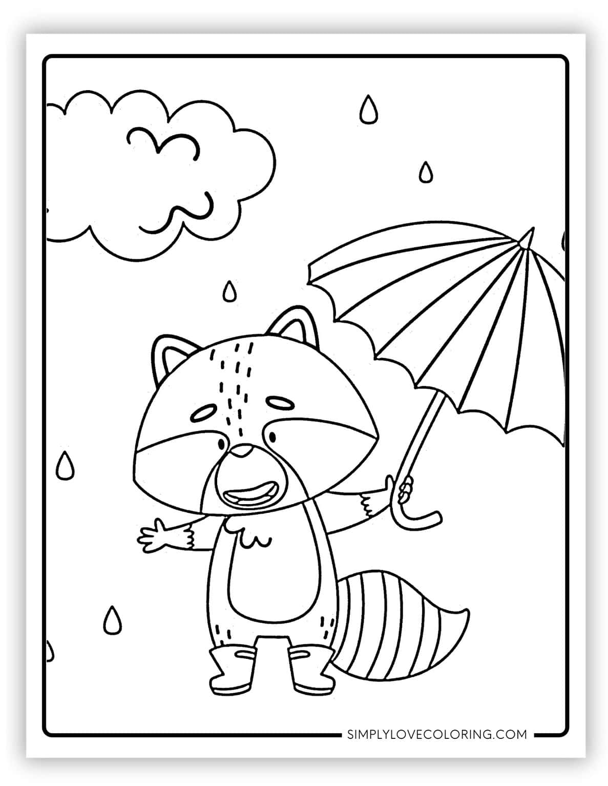 35 Rain Coloring Pages (Free PDF Printables) - Simply Love Coloring