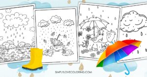 35 Rain Coloring Pages (Free PDF Printables) - Simply Love Coloring