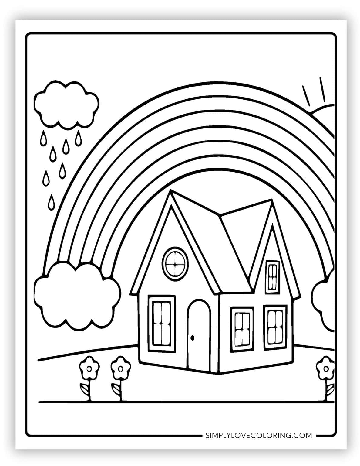 35 Rain Coloring Pages (Free PDF Printables) - Simply Love Coloring