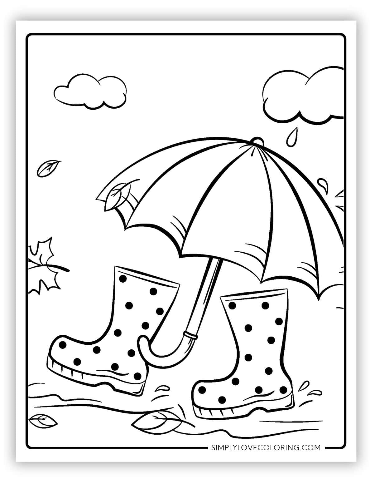 35 Rain Coloring Pages (Free PDF Printables) - Simply Love Coloring