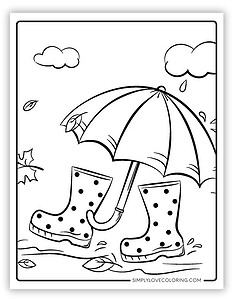 35 Rain Coloring Pages (Free PDF Printables) - Simply Love Coloring
