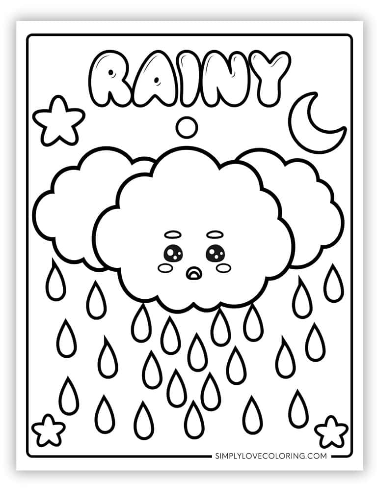 25 Weather Coloring Pages (Free PDF Printables) - Simply Love Coloring