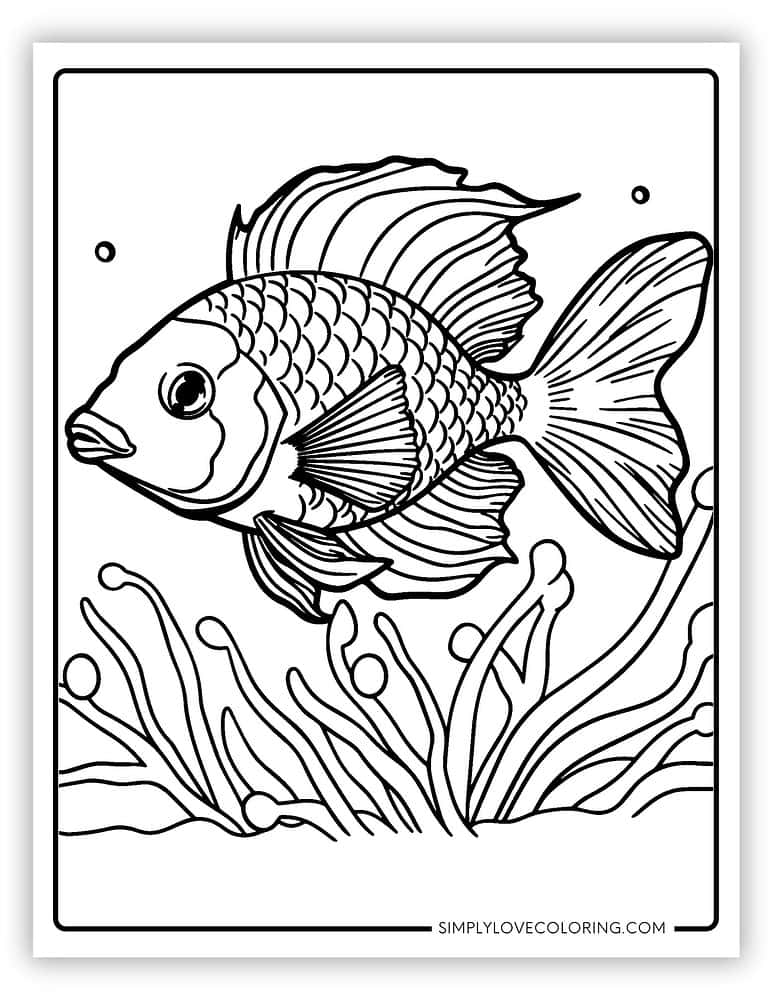 37 Goldfish Coloring Pages (Free PDF Printables) - Simply Love Coloring
