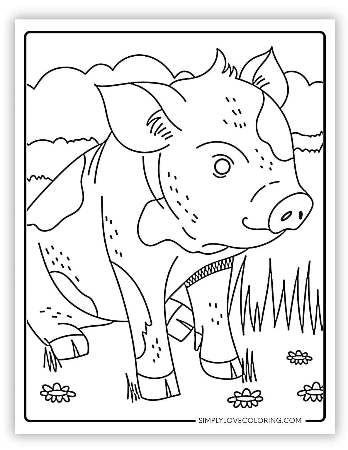 Pig Coloring Pages (Free PDF Printables) - Simply Love Coloring