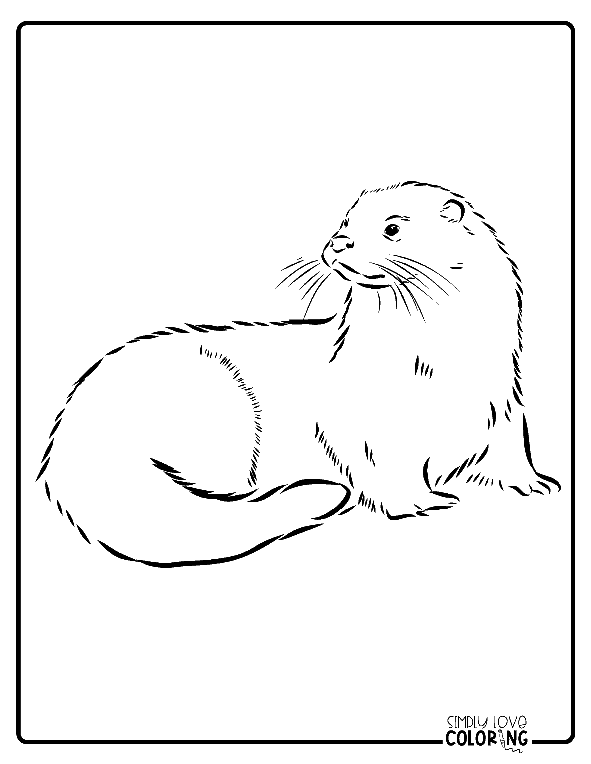 27 Otter Coloring Pages (Free PDF Printables) - Simply Love Coloring