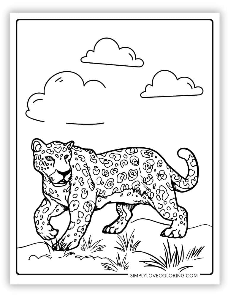 24 Leopard Coloring Pages (Free PDF Printables) - Simply Love Coloring