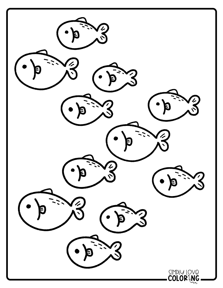 34 Interesting Fish Coloring Pages (Free PDF Printables) - Simply Love ...