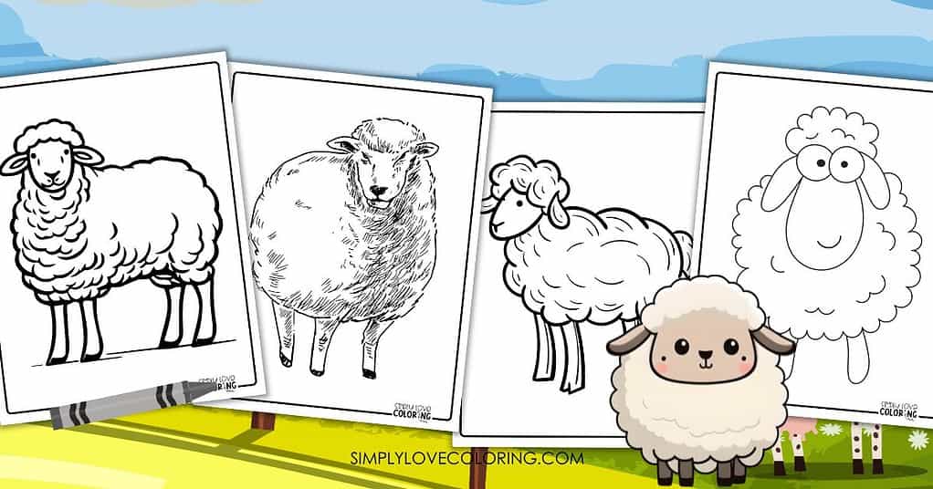 20 Sheep Coloring Pages (Free PDF Printables) - Simply Love Coloring