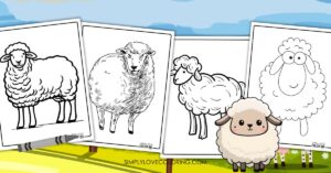 20 Sheep Coloring Pages (Free PDF Printables) - Simply Love Coloring