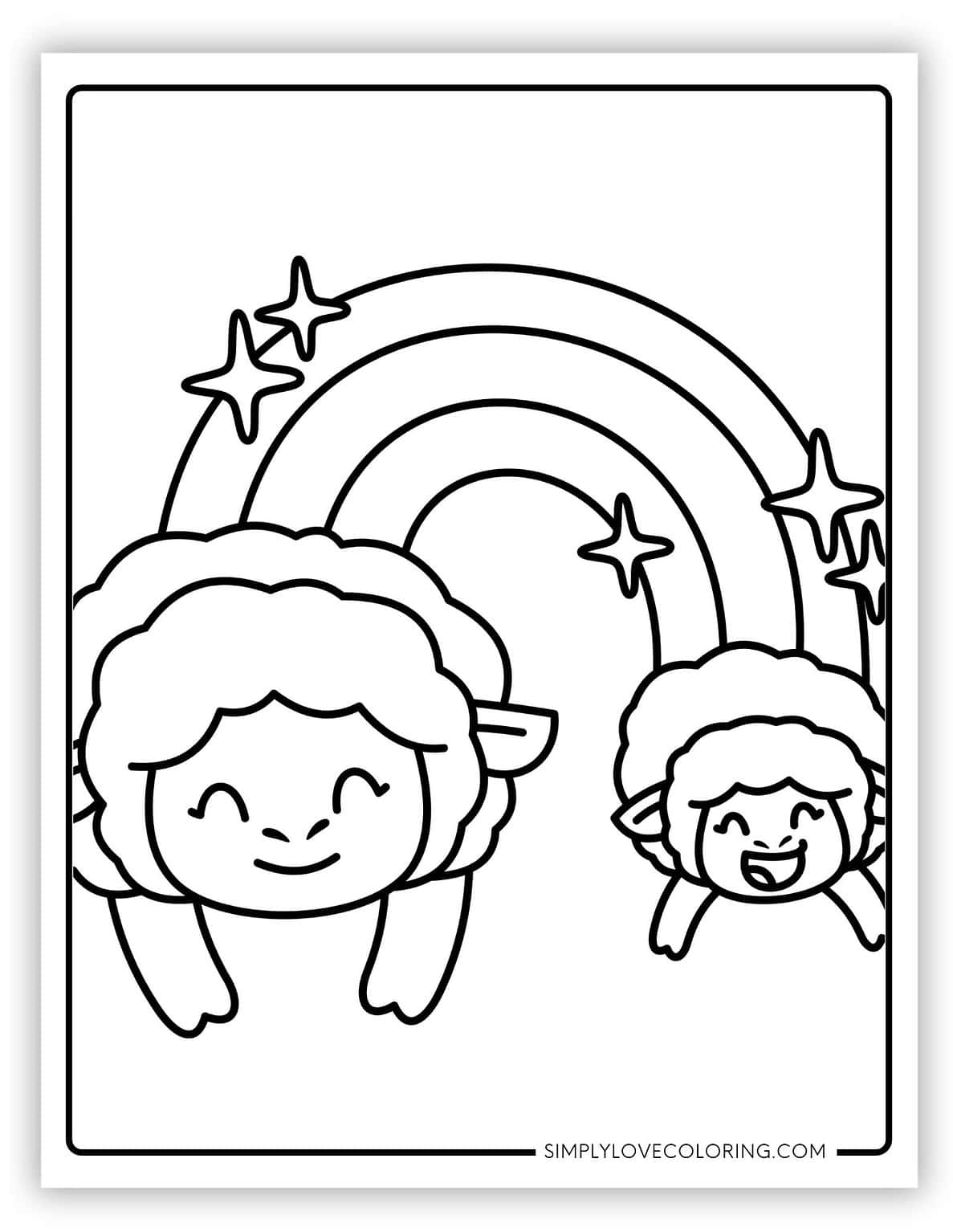 42 Lamb Coloring Pages (Free PDF Printables) - Simply Love Coloring