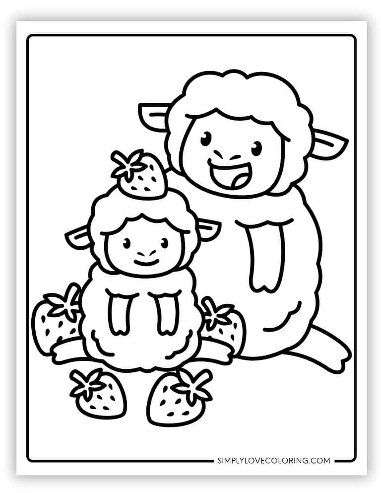 42 Lamb Coloring Pages (Free PDF Printables) - Simply Love Coloring