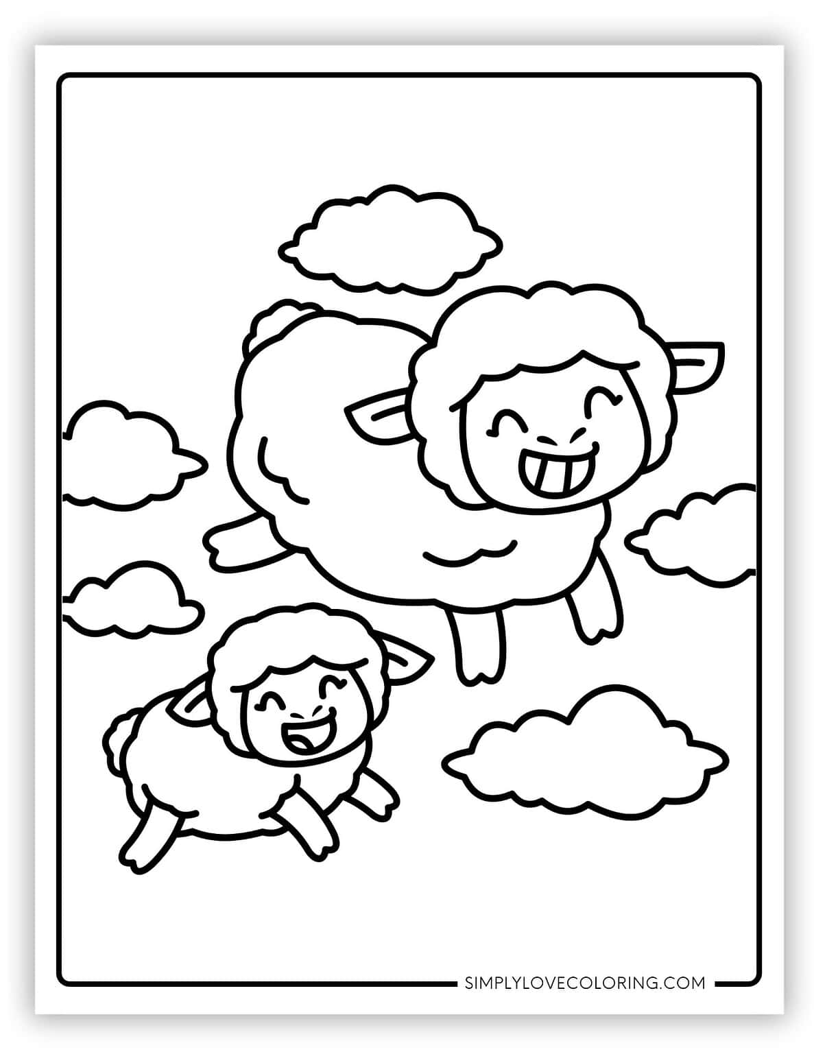 42 Lamb Coloring Pages (Free PDF Printables) - Simply Love Coloring