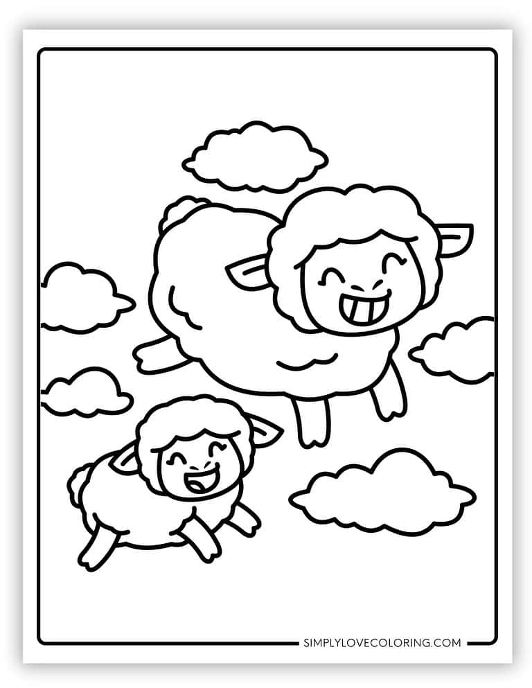 42 Lamb Coloring Pages (Free PDF Printables) - Simply Love Coloring