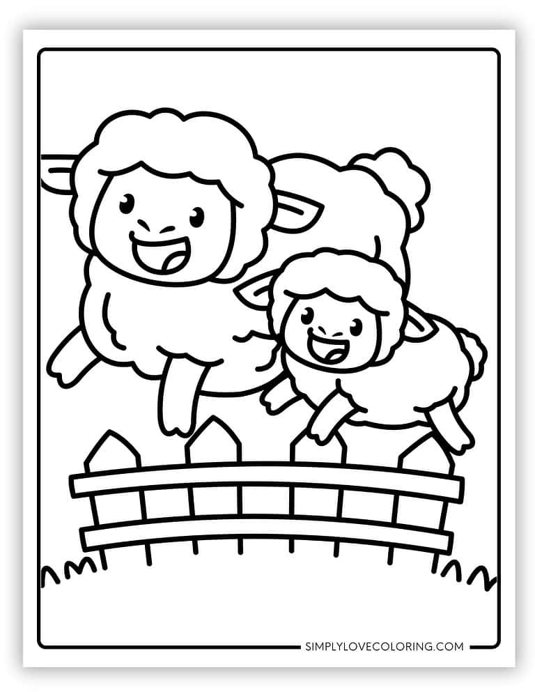 42 Lamb Coloring Pages (Free PDF Printables) - Simply Love Coloring