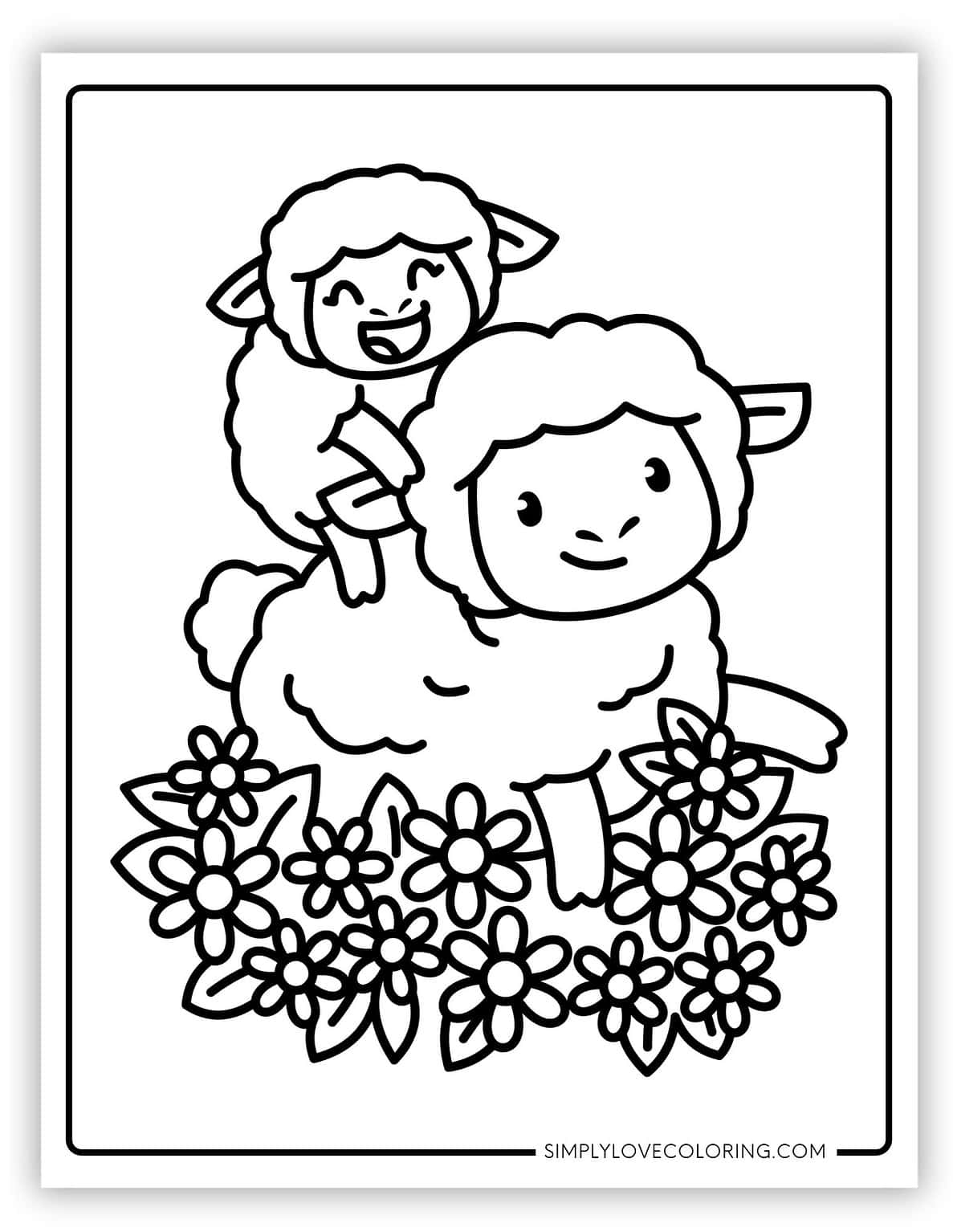 42 Lamb Coloring Pages (Free PDF Printables) - Simply Love Coloring