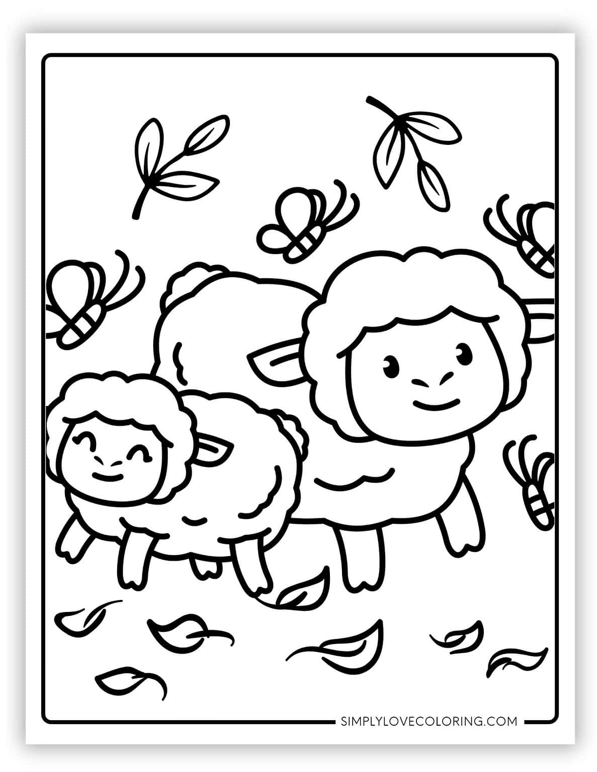 42 Lamb Coloring Pages (Free PDF Printables) - Simply Love Coloring