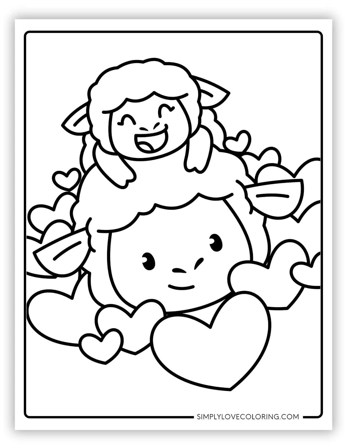 42 Lamb Coloring Pages (Free PDF Printables) - Simply Love Coloring