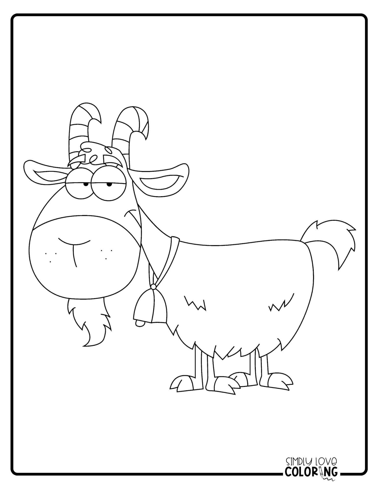 Free Goat Coloring Pages (Free PDF Printables) - Simply Love Coloring