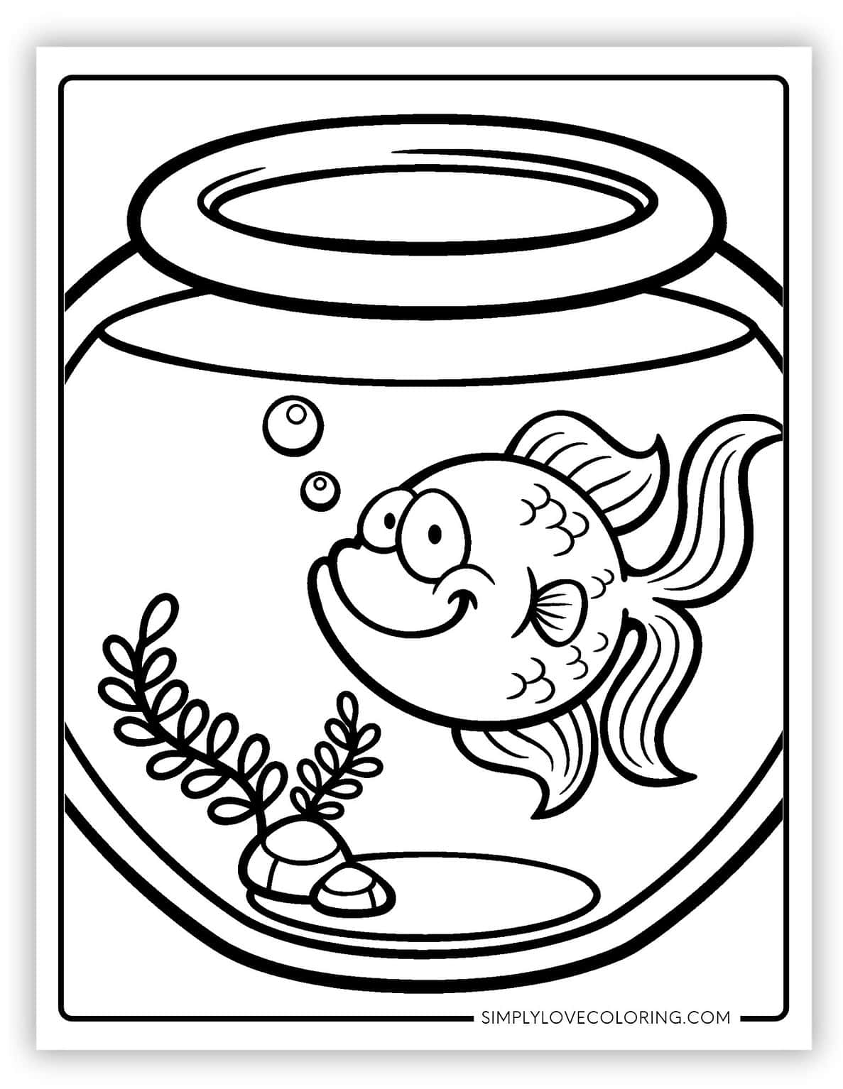 37 Goldfish Coloring Pages (Free PDF Printables) - Simply Love Coloring