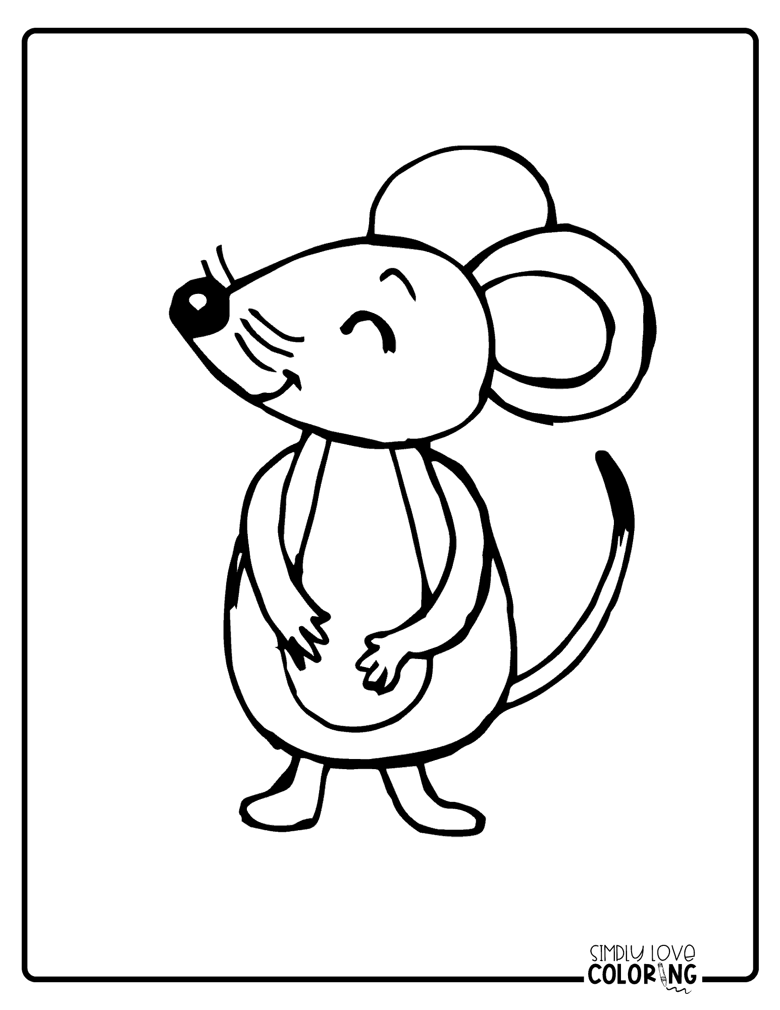 Mice Coloring Pages (Free PDF Printables) - Simply Love Coloring