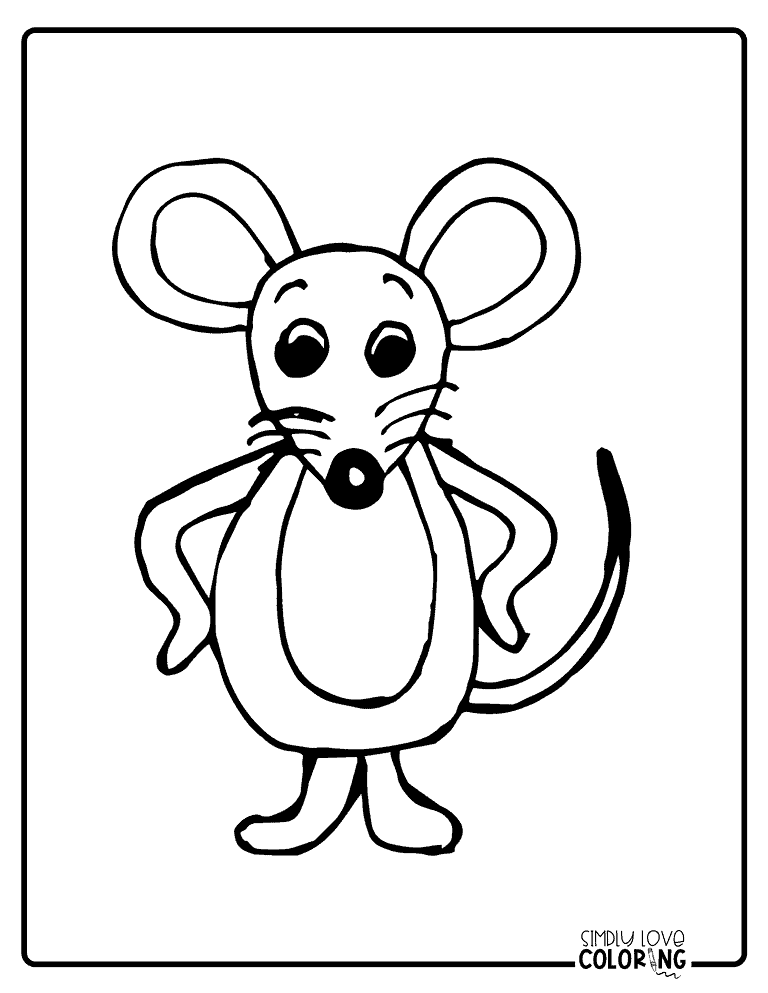 13 Cute Mice Coloring Pages (Free PDF Printables) - Simply Love Coloring