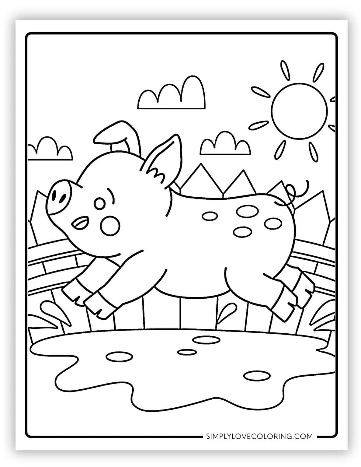Pig Coloring Pages (Free PDF Printables) - Simply Love Coloring