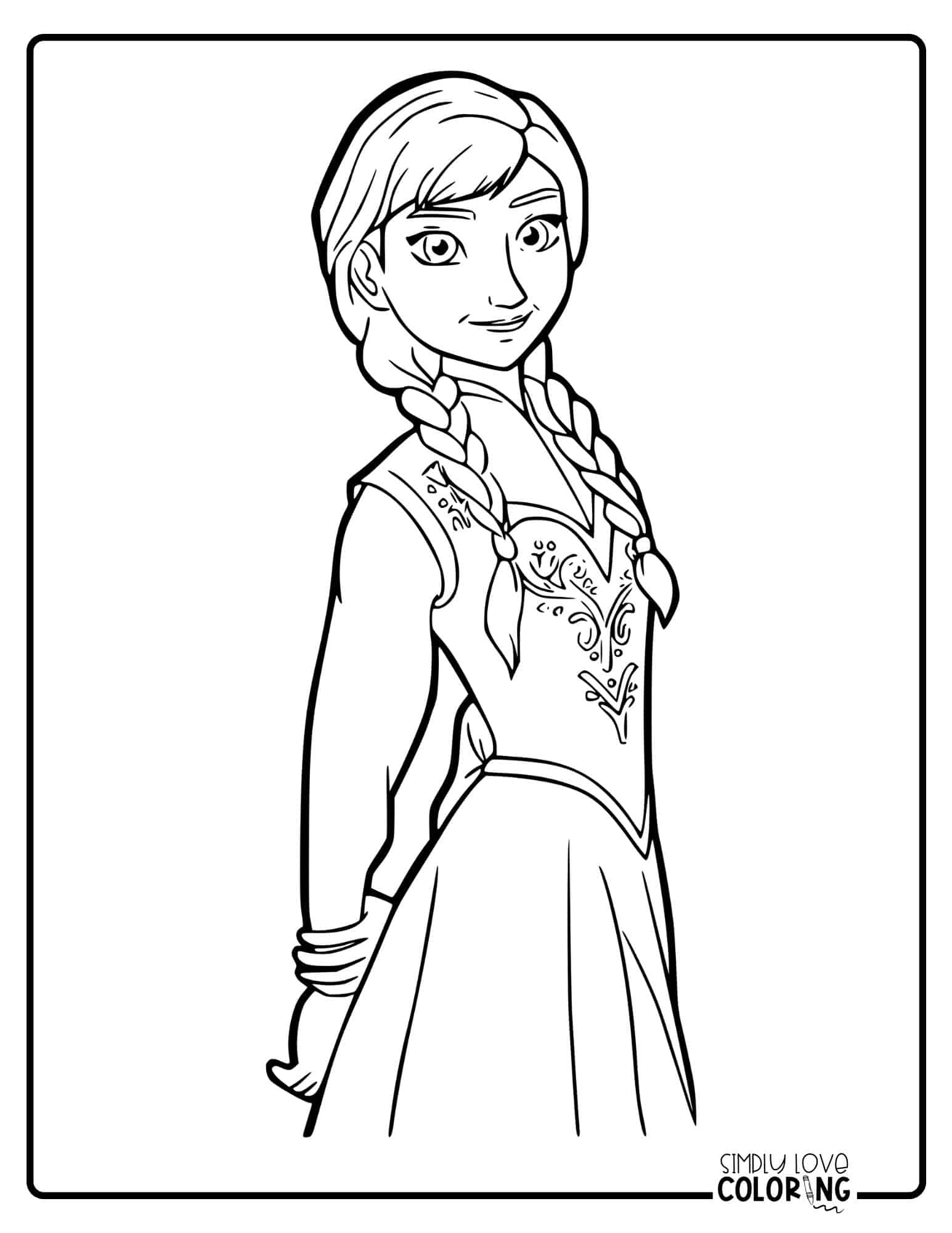 Free Frozen Coloring Pages - Simply Love Coloring