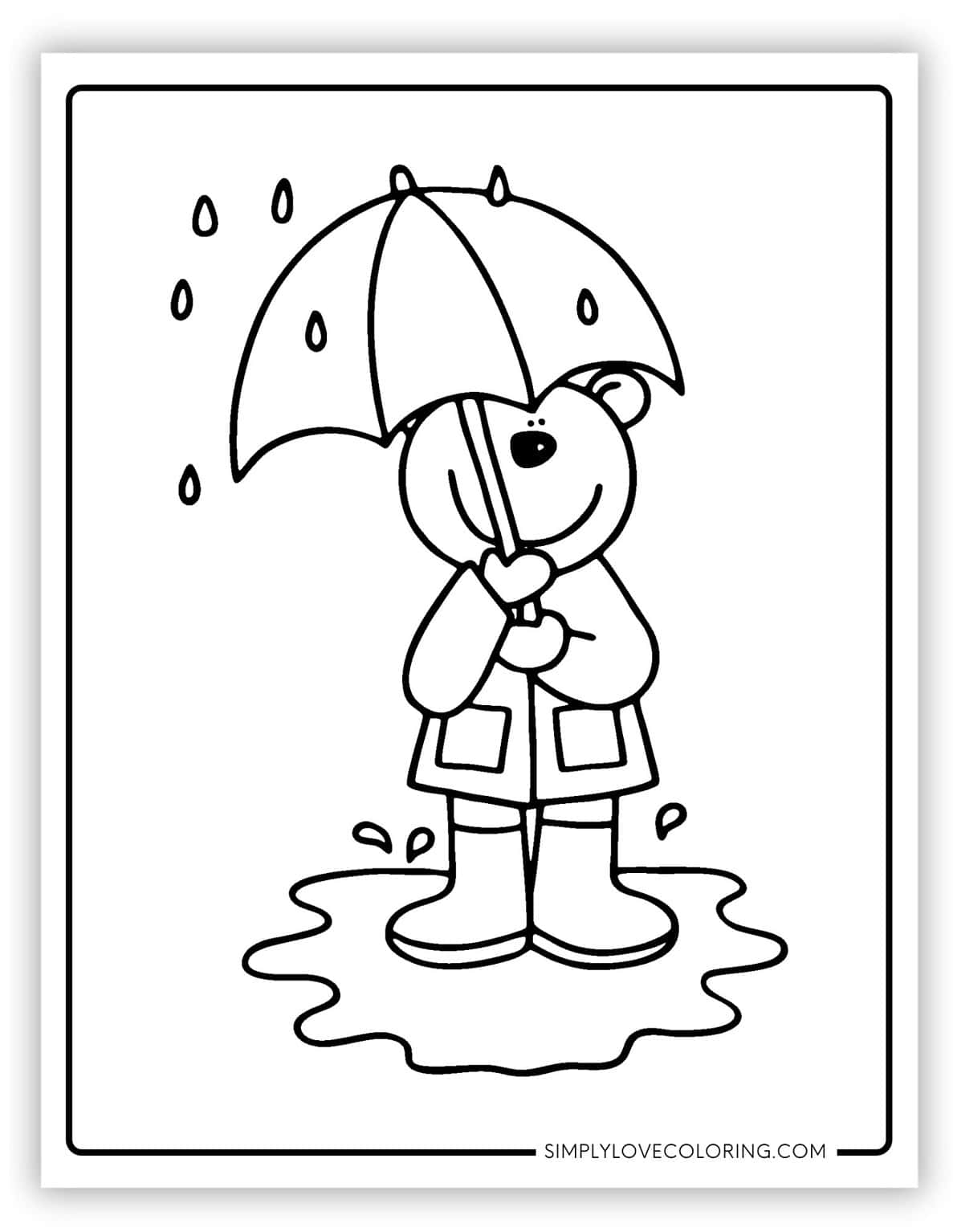 35 Rain Coloring Pages (Free PDF Printables) - Simply Love Coloring