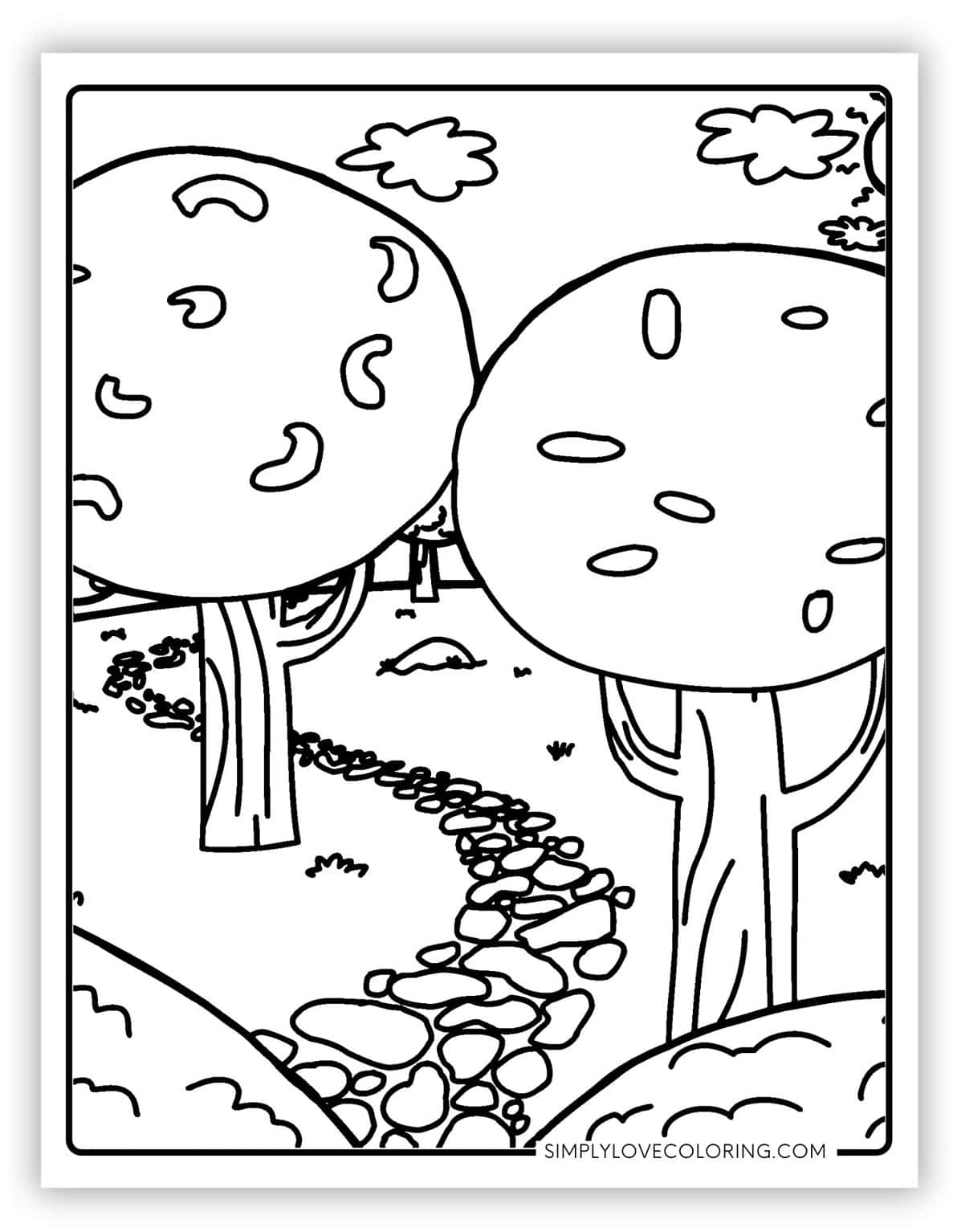 Forest Coloring Pages (Free PDF Printables) - Simply Love Coloring