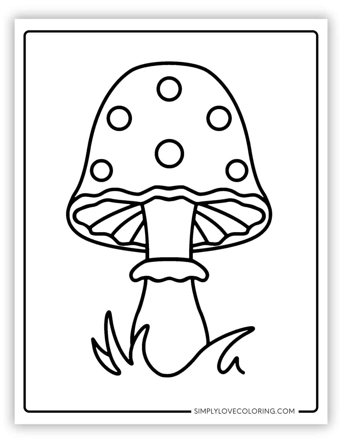 37 Mushroom Coloring Pages (Free PDF Printables) - Simply Love Coloring