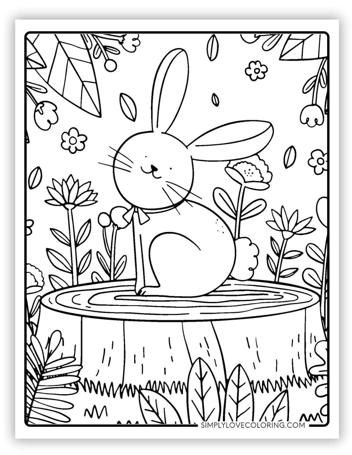 57 Cute Rabbit Coloring Pages (Free PDF Printables) - Simply Love Coloring