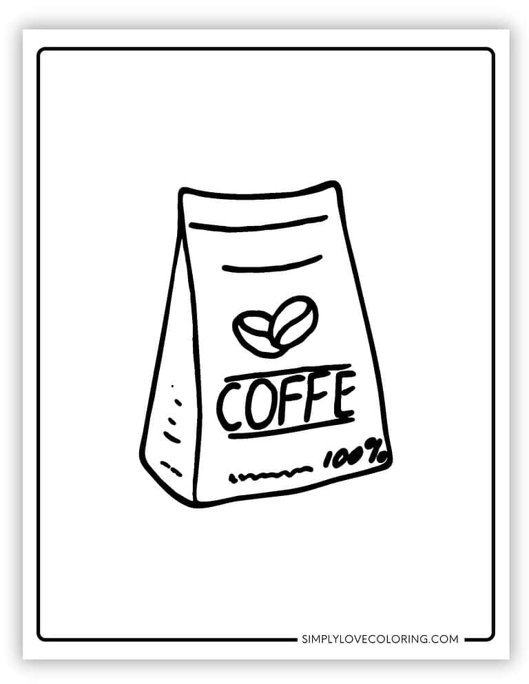 42 Coffee Coloring Pages (Free PDF Printables) - Simply Love Coloring