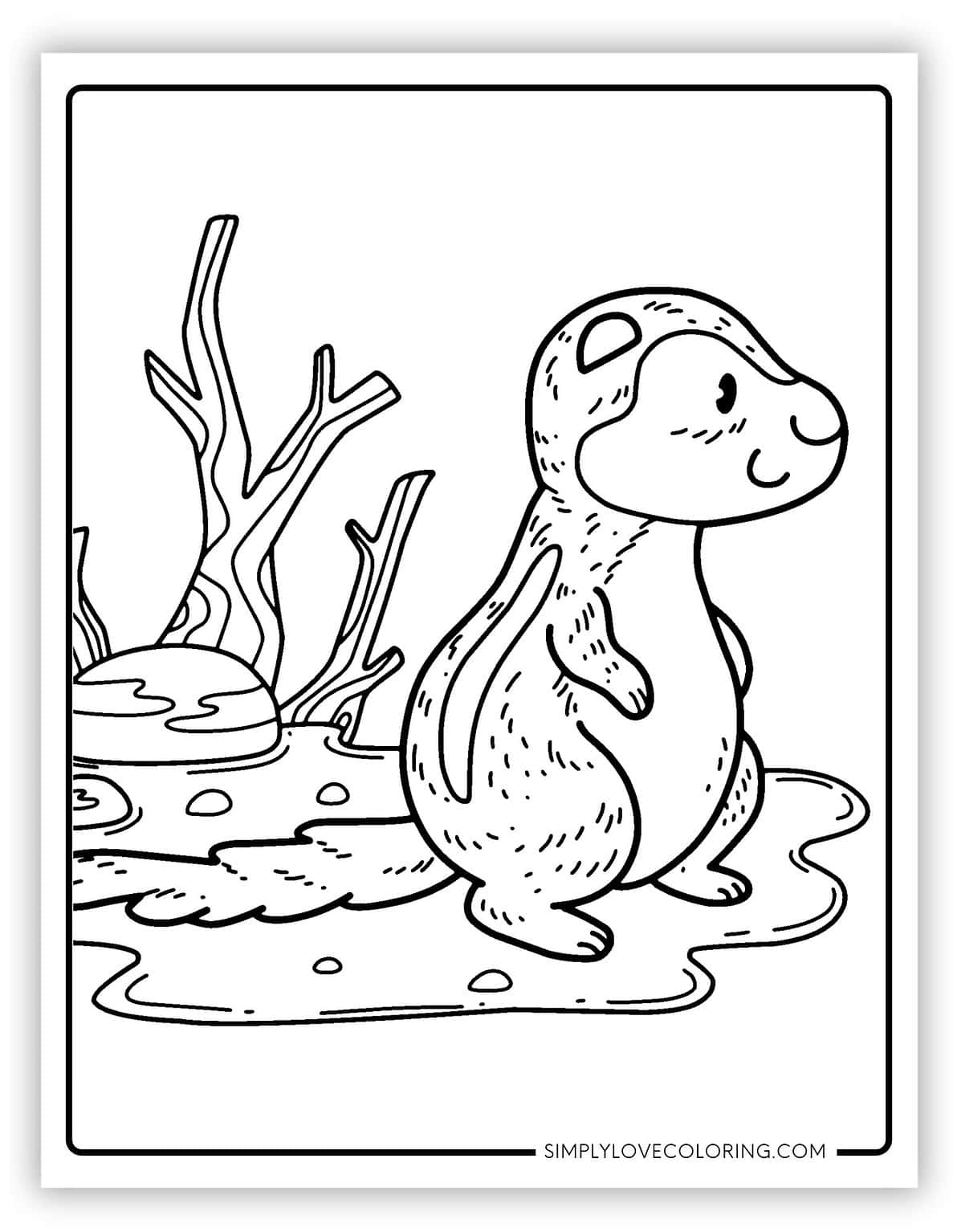 27 Otter Coloring Pages (Free PDF Printables) - Simply Love Coloring
