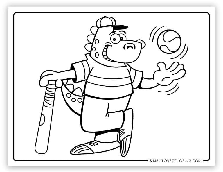29 Baseball Coloring Pages (Free PDF Printables) - Simply Love Coloring