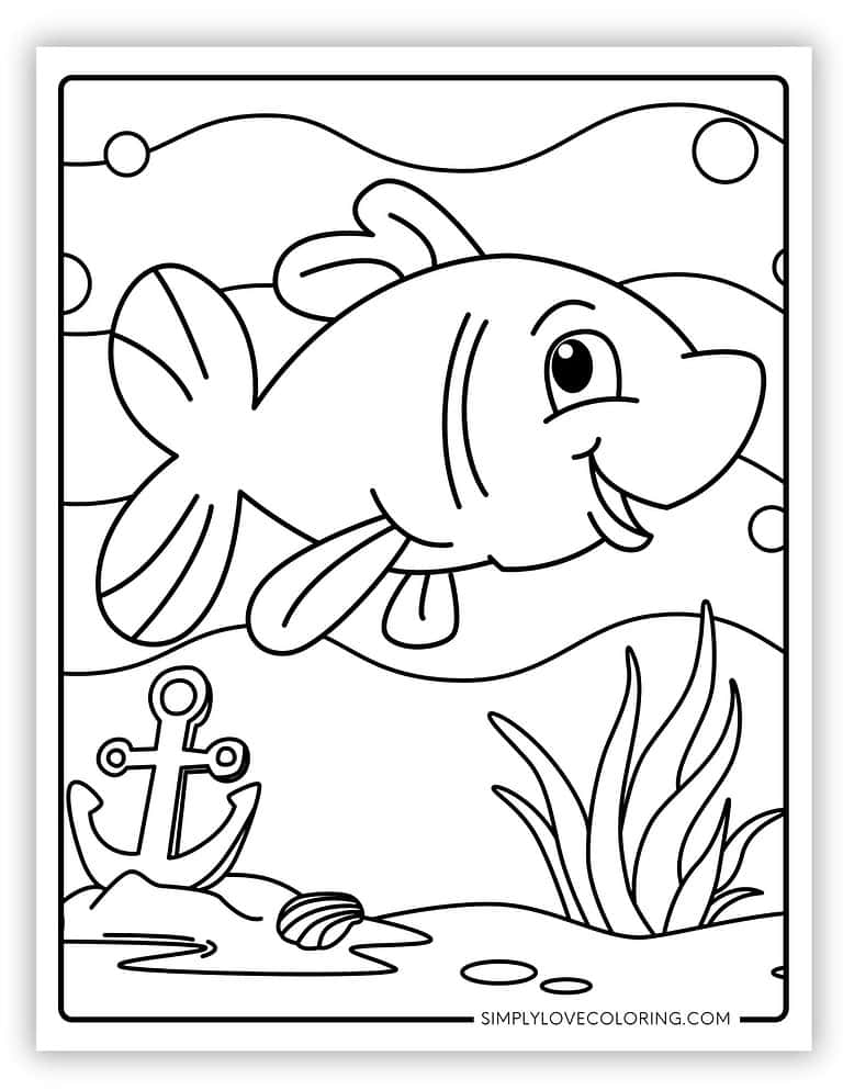 34 Interesting Fish Coloring Pages (Free PDF Printables) - Simply Love ...